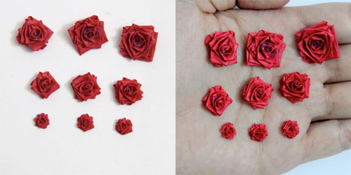 Making Paper Quilled Roses - Different Sizes - Honey's Quilling